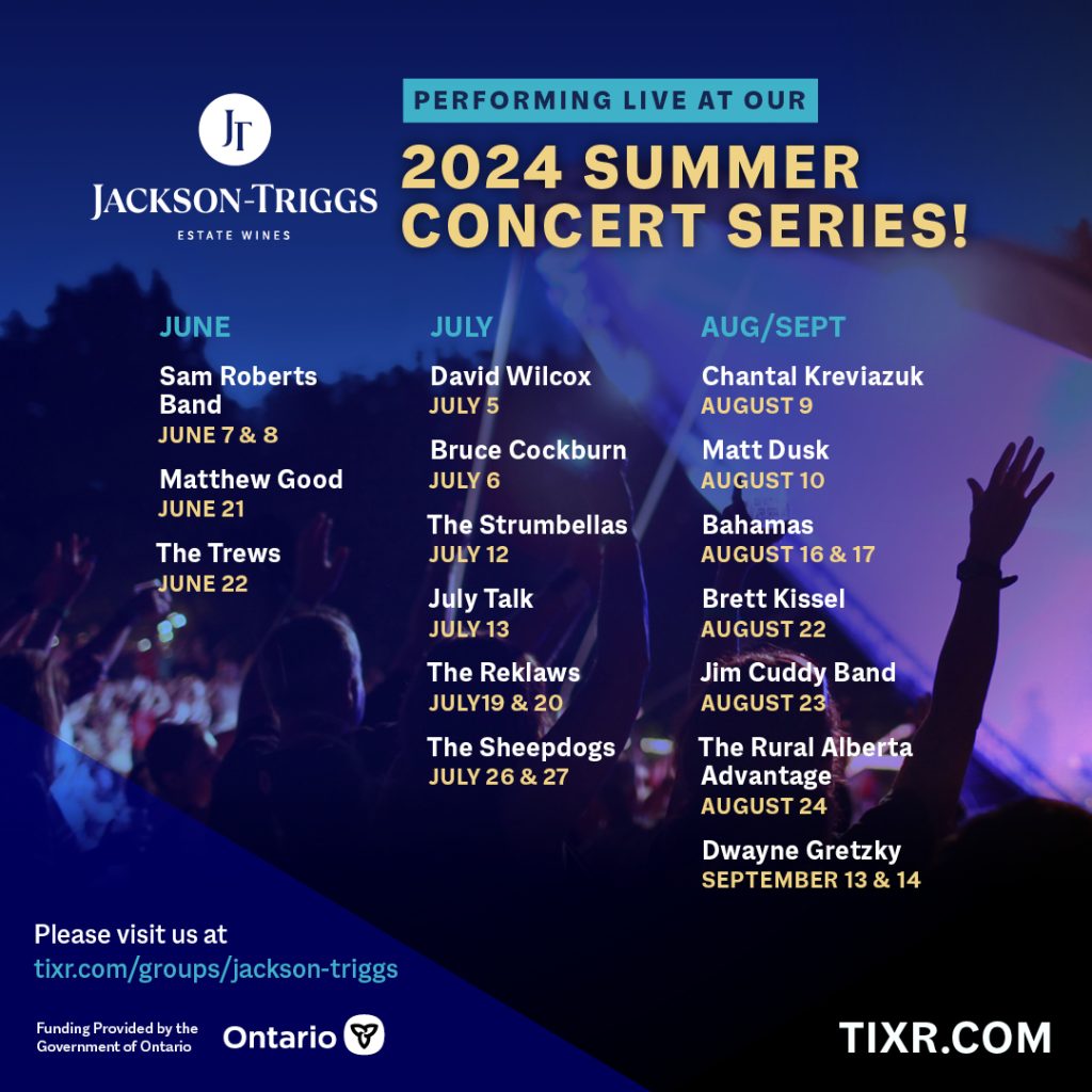 Jackson-Triggs Niagara Estate Amphitheatre announces 2024 Concert ...